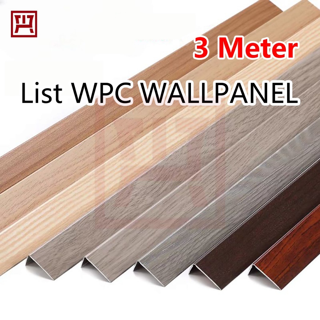 Jual 300cm Lis Siku WPC/LIST SUDUT SIKU L WPC WALLPANEL/ LIST PENUTUP ...