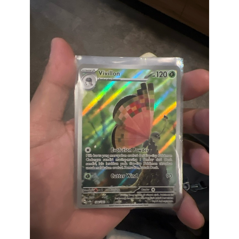 Jual Kartu Pokemon TCG sv8s Vivillon AR 184/182 Kilat Mengkilap, Kilat ...
