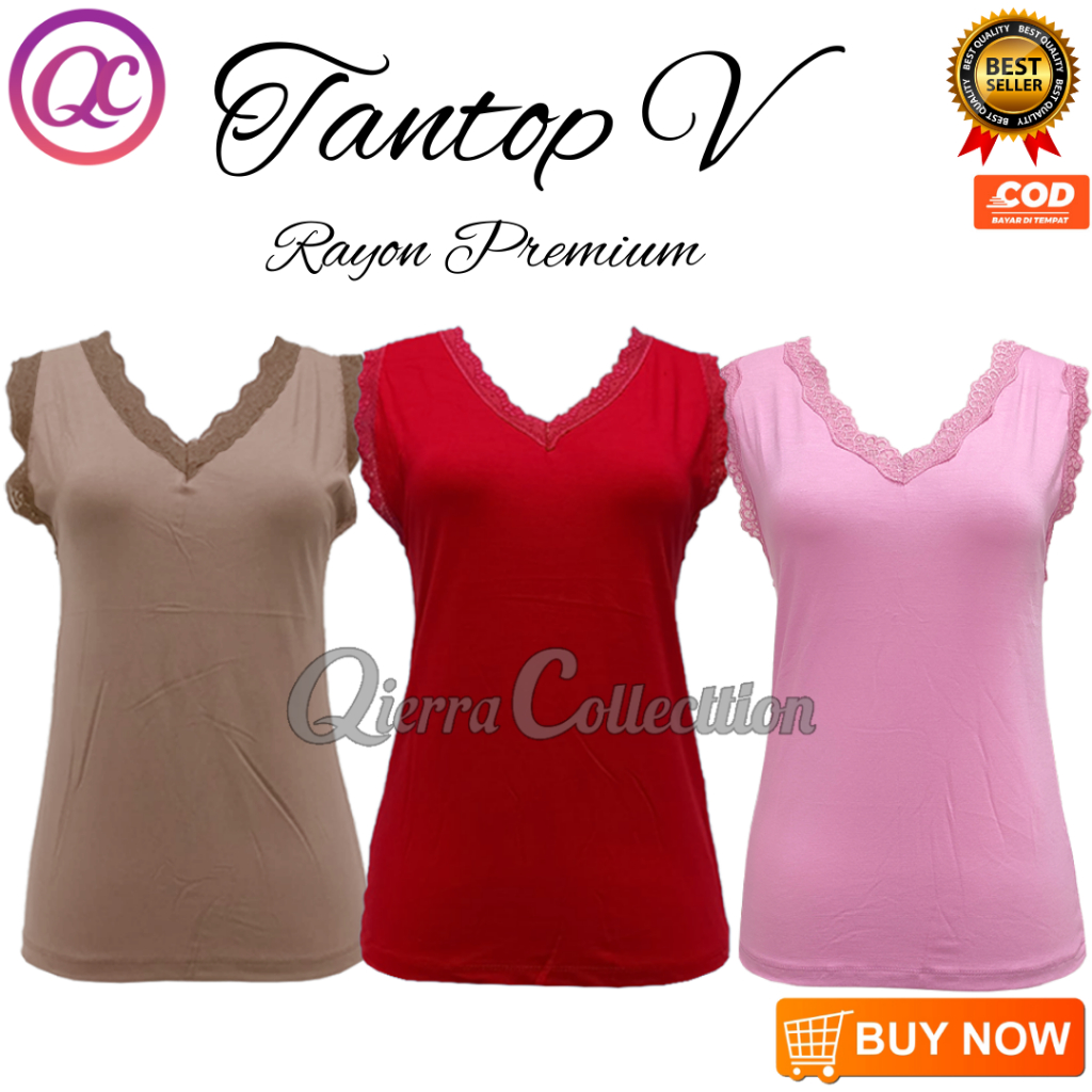 Jual Tanktop Wanita Tank Top Cewe Pakaian Dalam Camisole Tangtop Polos ...