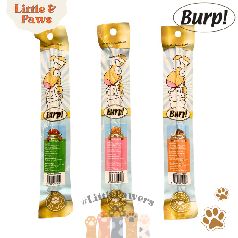 Jual Burp Meat Stick Snack Treat Premium Training Reward Chicken Duck ...