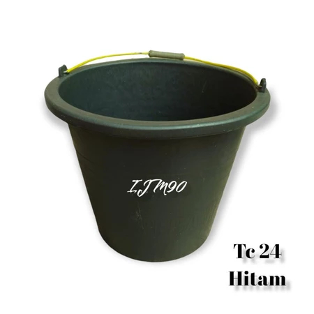 Jual EMBER COR TIMBA PLASTIK TC24 HITAM ANTI PECAH | Shopee Indonesia