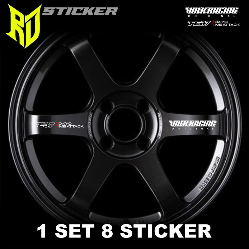 Jual sticker velg mobil. sticker velg te37 tokyo | Shopee Indonesia