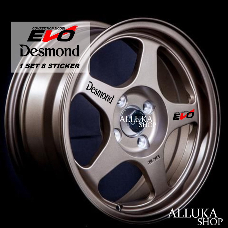 Jual sticker velg mobil.sticker velg desmond evo | Shopee Indonesia