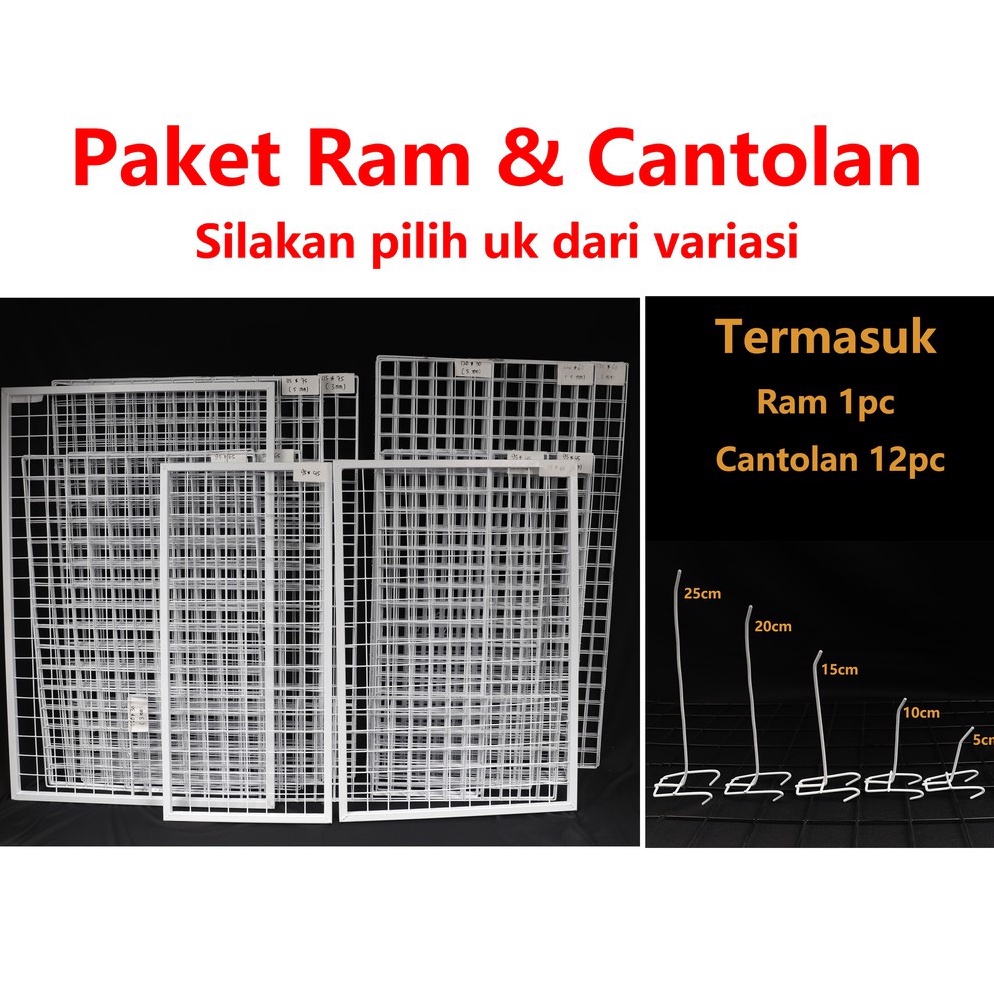 Jual Penjualan Terbanyak Ram Dinding Aksesoris Dekorasi 95x45cm 3mm Rak ...