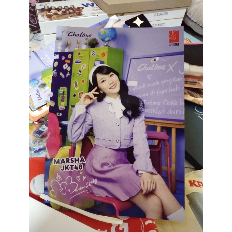Jual POSTER CHATIME X JKT48 MARSHA | Shopee Indonesia