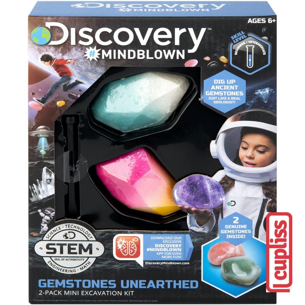 Jual Discovery Mindblown 1423000891 Gemstones Unearthed Excavation Kit STEM | Shopee Indonesia