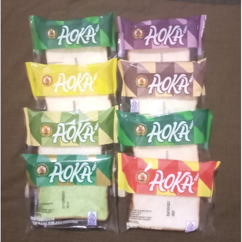 Jual ROTI AOKA PANGGANG/GULUNG netto 65g-60g | Shopee Indonesia