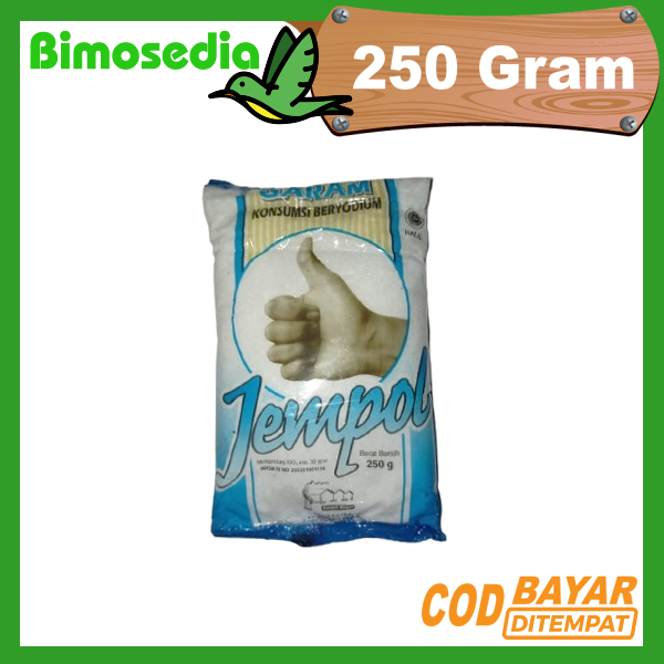 Jual Garam Dapur Cap Jempol Beryodium 1 Bungkus Berat 250 Gram | Shopee ...