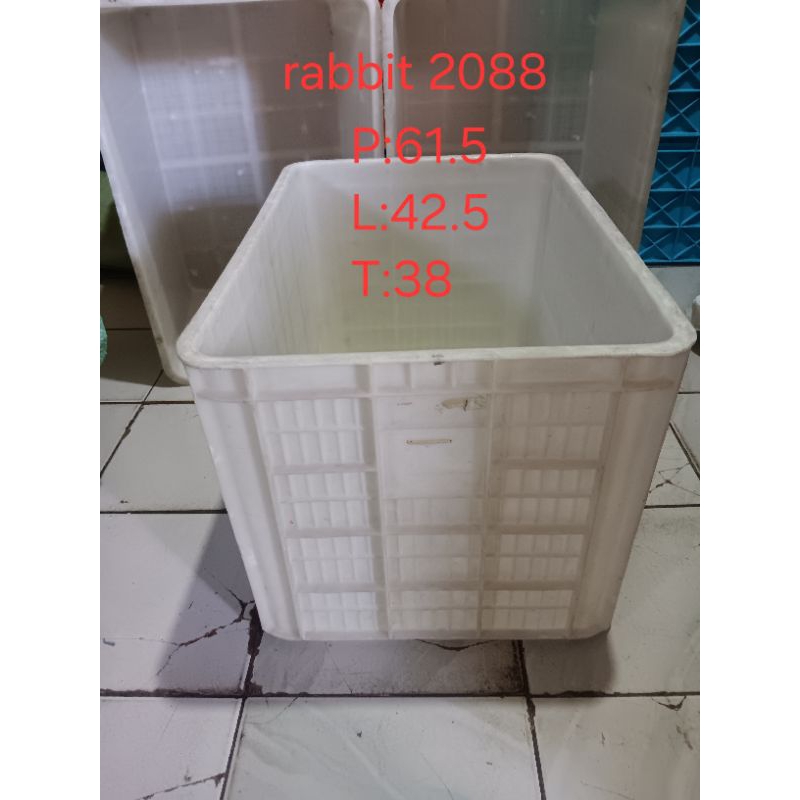 Jual box kontener rabbit 2088 bekas + tutup (putih) | Shopee Indonesia
