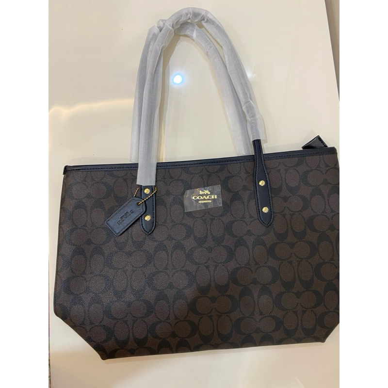 Jual COACH TOTE BAG MAHOGANY | Shopee Indonesia