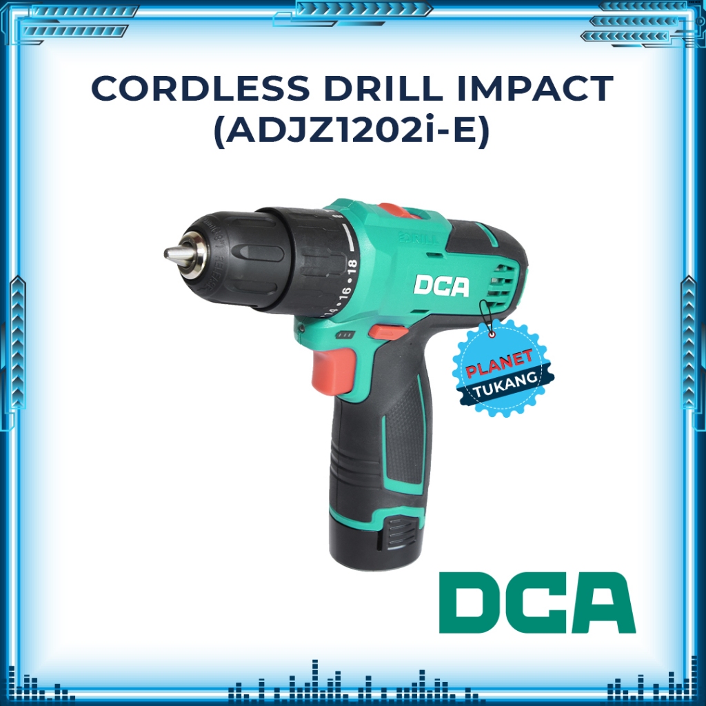 Jual DCA Mesin Bor Baterai DCA ADJZ1202iE 12V Impact Drill ADJZ1202i ...