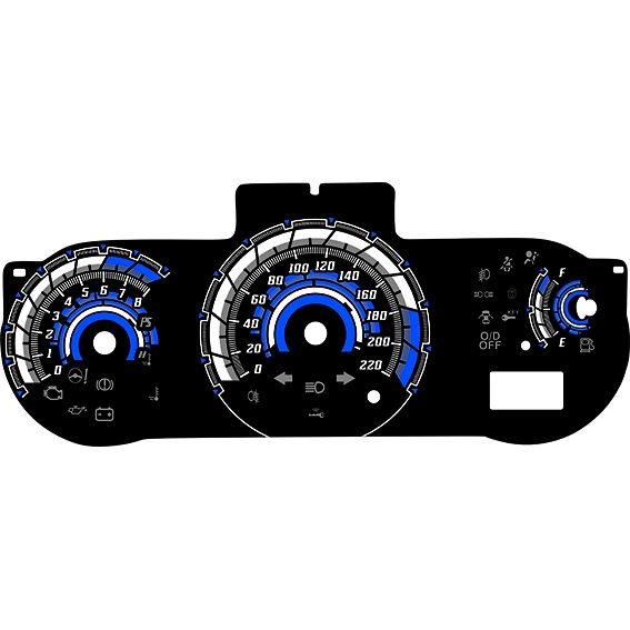 Jual Custom Speedometer Mobil Livina Blue Tech Series | Shopee Indonesia