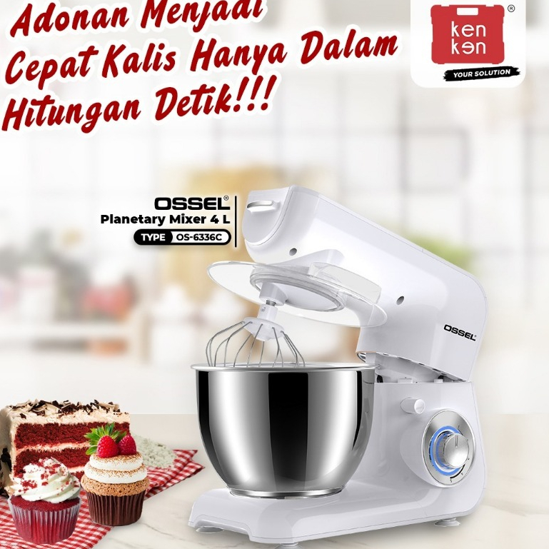 Jual OSSEL Mixer Adoan 4Liter Mixer Pengadon Roti B4 OSSEL | Shopee ...