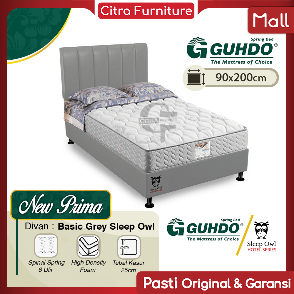 Jual Citra Furniture Guhdo Springbed New Prima 90x200x25 - Full set | Gudho Spring bed | Shopee ...