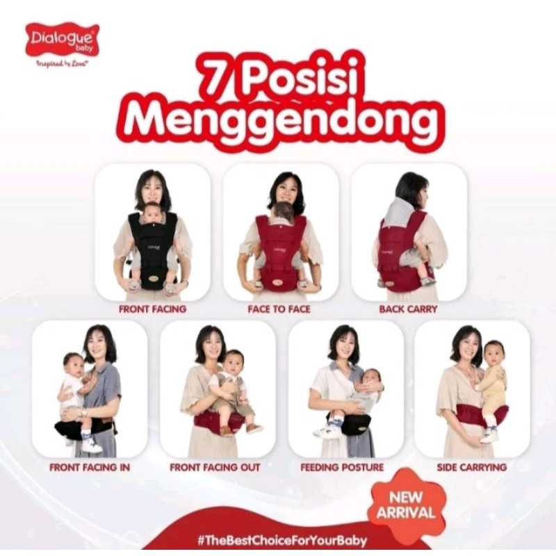 Jual Dialogue Gendongan Hipseat 7in1 Fit to Go DGG1047 Eldora DGG1048 Freeflow DGG1049 Plain ...