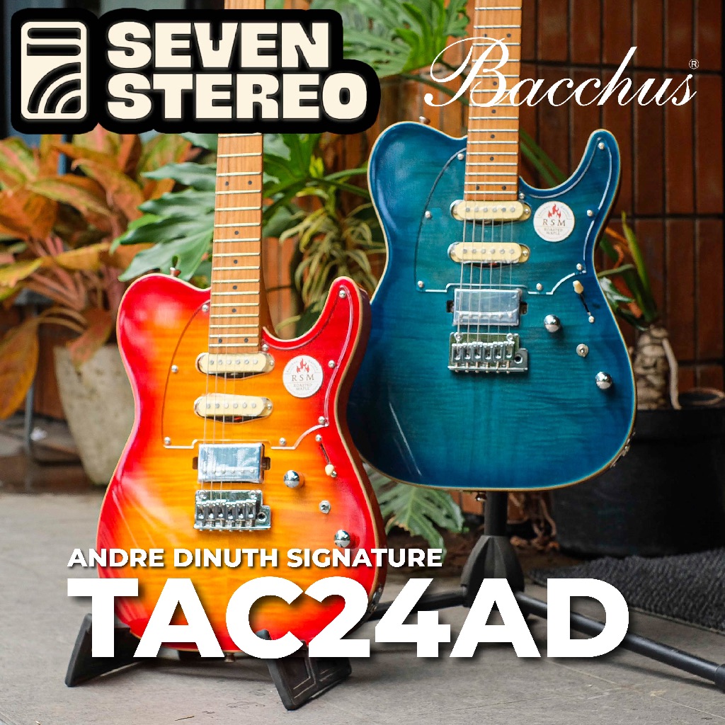 Jual Bacchus Andre Dinuth Signature - Bacchus Guitar TAC24AD-FMH-RSM/M ...