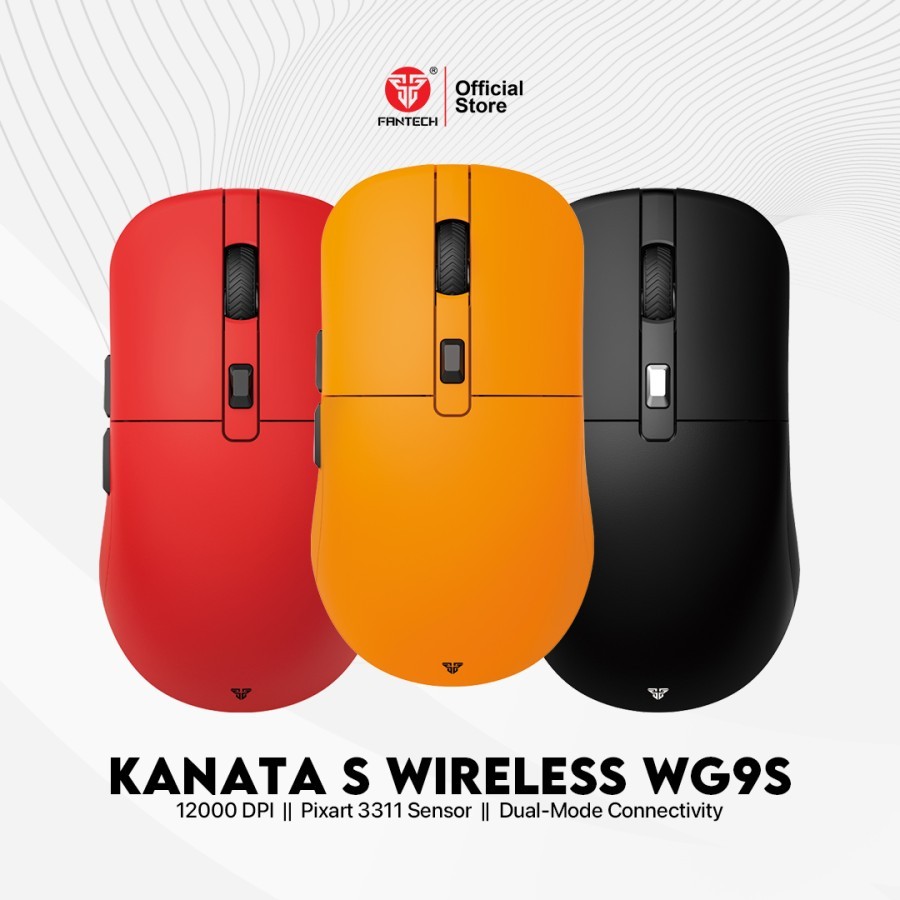 Jual Fantech KANATA WIRELESS Mouse Gaming Wireless RGB Macro WG9s 12000 DPI | Shopee Indonesia