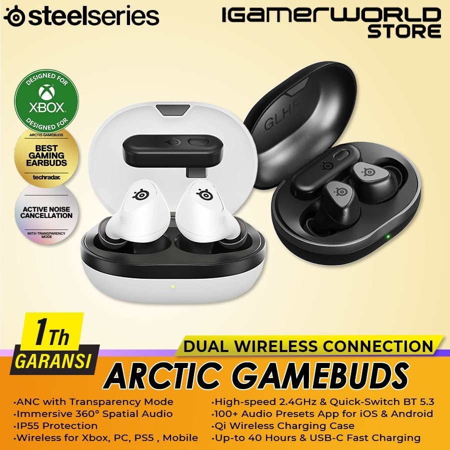 Jual Steelseries Arctis Gamebuds for Xbox/PC/PS/Switch/Mobile - TWS ...