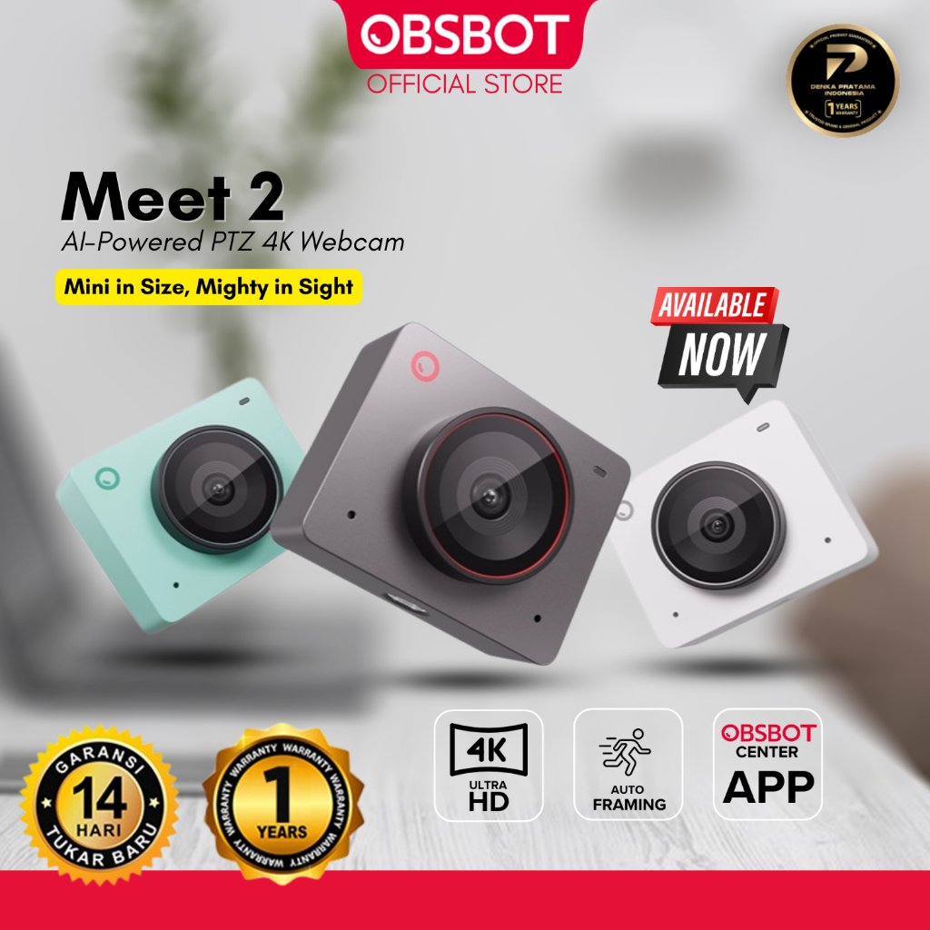 Jual OBSBOT Meet 2 - 4K AI-Powered Streaming Camera | Shopee Indonesia