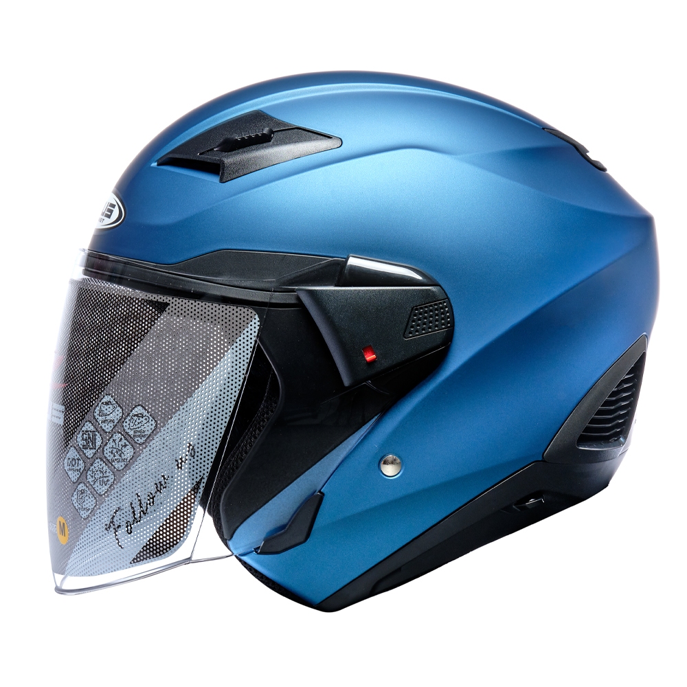 Jual Helm Zeus 611 Matt Blue Doff Polos Double Visor SNI DOT | Shopee ...
