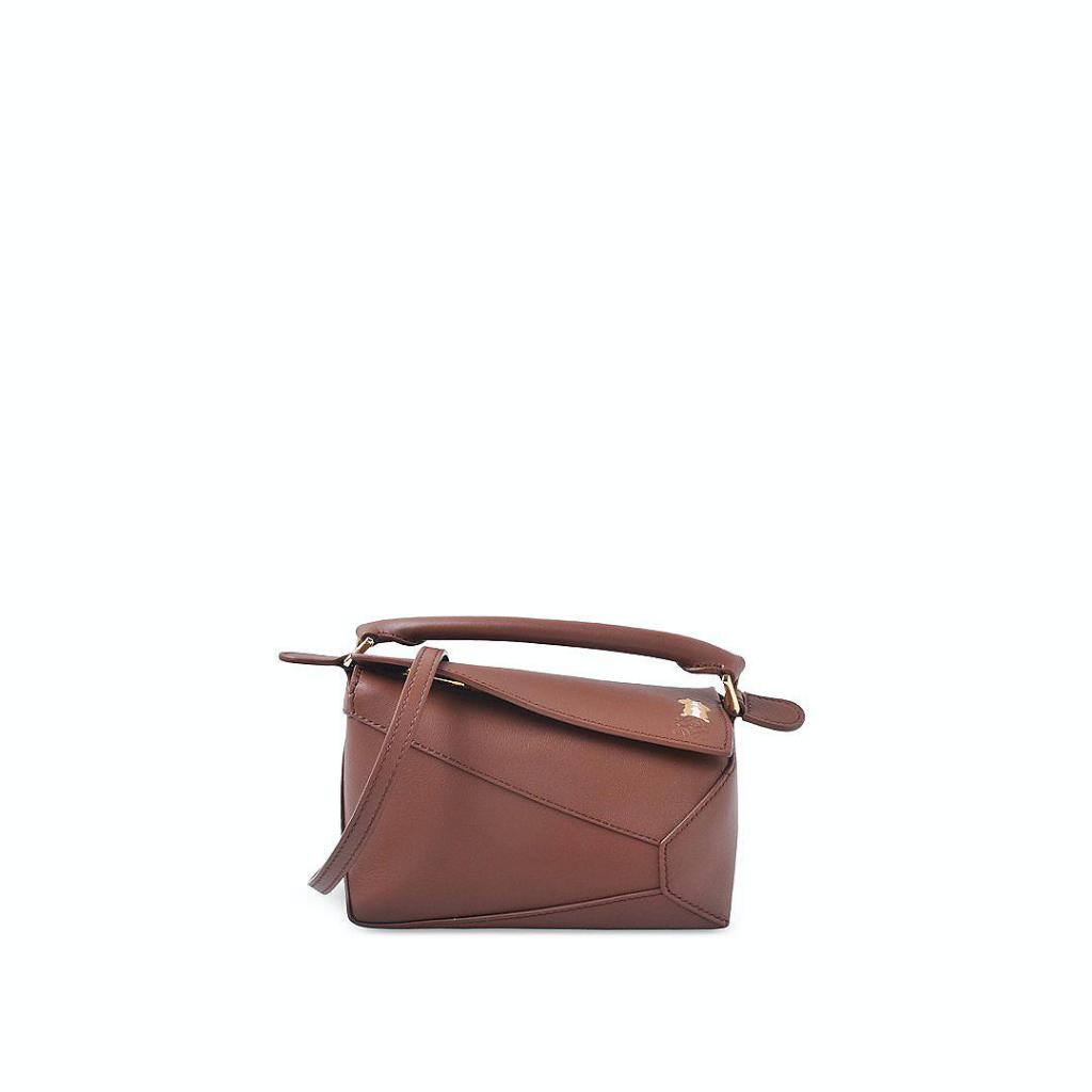 Jual LOEWE Hamster mini puzzle edge bag in nappa calfskin | Shopee ...