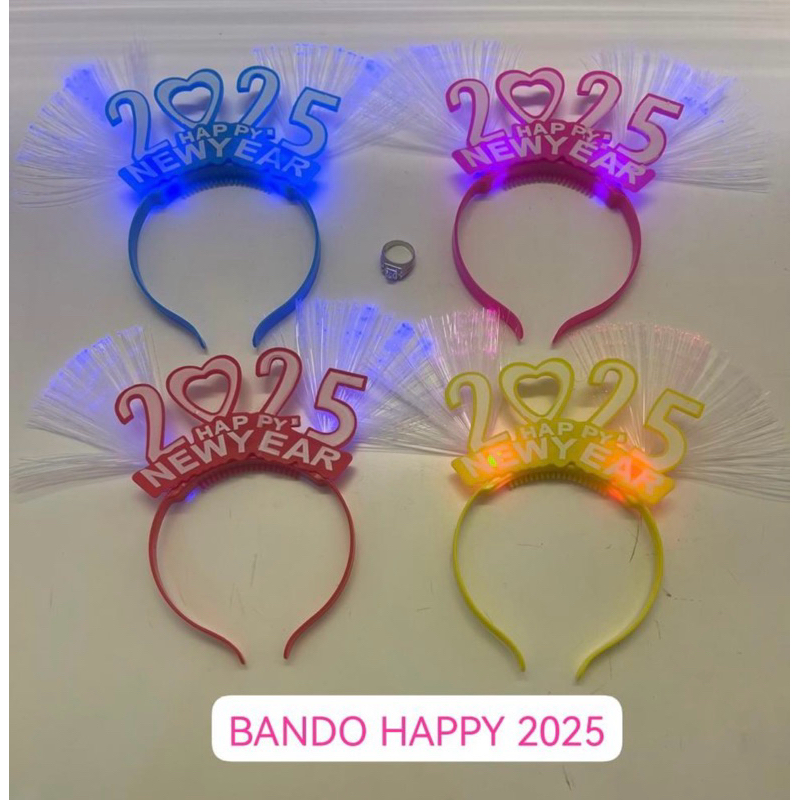 Jual BANDO LAMPU LED BANDO TAHUN BARU 2025 BANDO NYALA HAPPY NEW YEAR ...