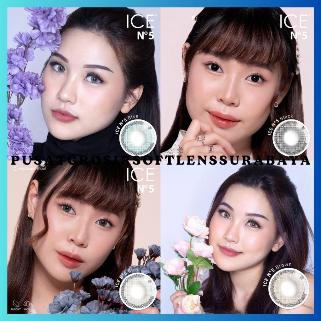 Jual SOFTLENS X2 ICE N5 NO5 14,5 MM NORMAL & MINUS ///// SOFLEN ...