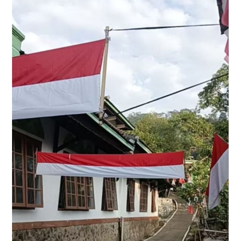 Jual UMBUL UMBUL RESPLANG MERAH PUTIH 5 METER/ BENDERA RESPLANG | Shopee Indonesia
