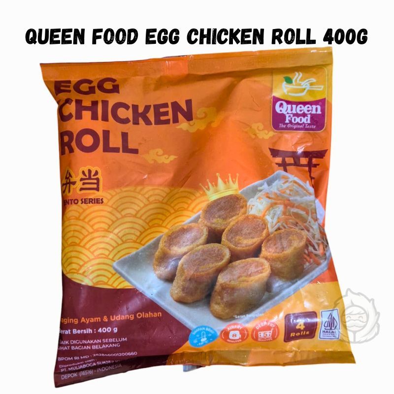 Jual Queen Food Egg Chicken Roll is 4rolls 400gr | Shopee Indonesia