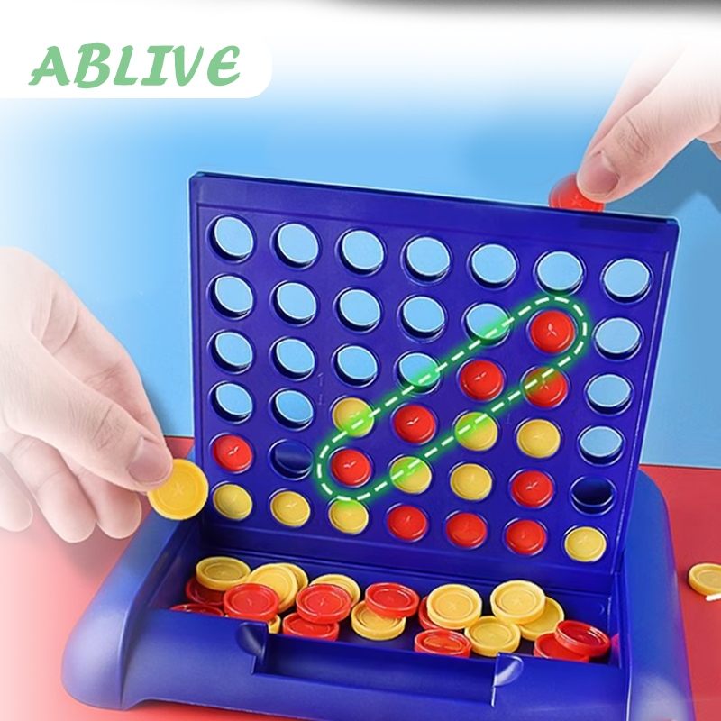 Jual Connect Four Game 4 Tic Tac Toe Kartu Angka Dan Huruf Mainan Board ...