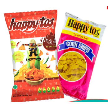 Jual HAPPY TOS Tortilla Chips 2 Varian Rasa 140gr | Shopee Indonesia