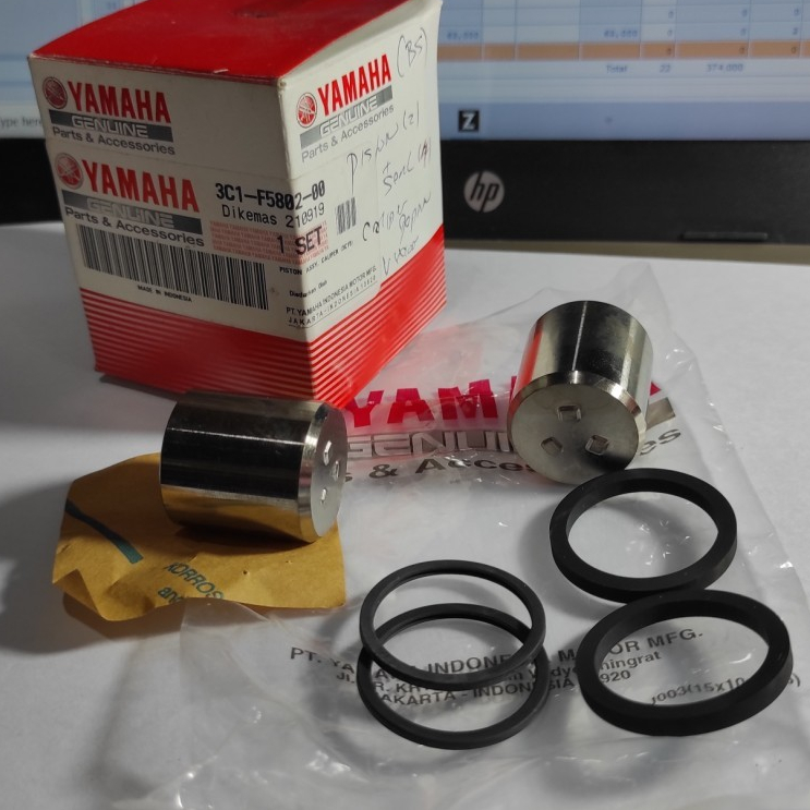 Jual Piston + Seal Kaliper Depan Yamaha Vixion OLD NVL NVA R, R15 V2 V3 ...