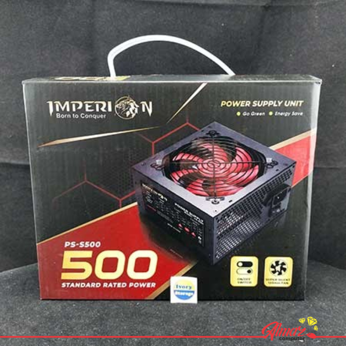 Jual GAMING POWER SUPPLY UNIT IMPERION 500WATT PS-S500 STANDAR ATX PSU ...