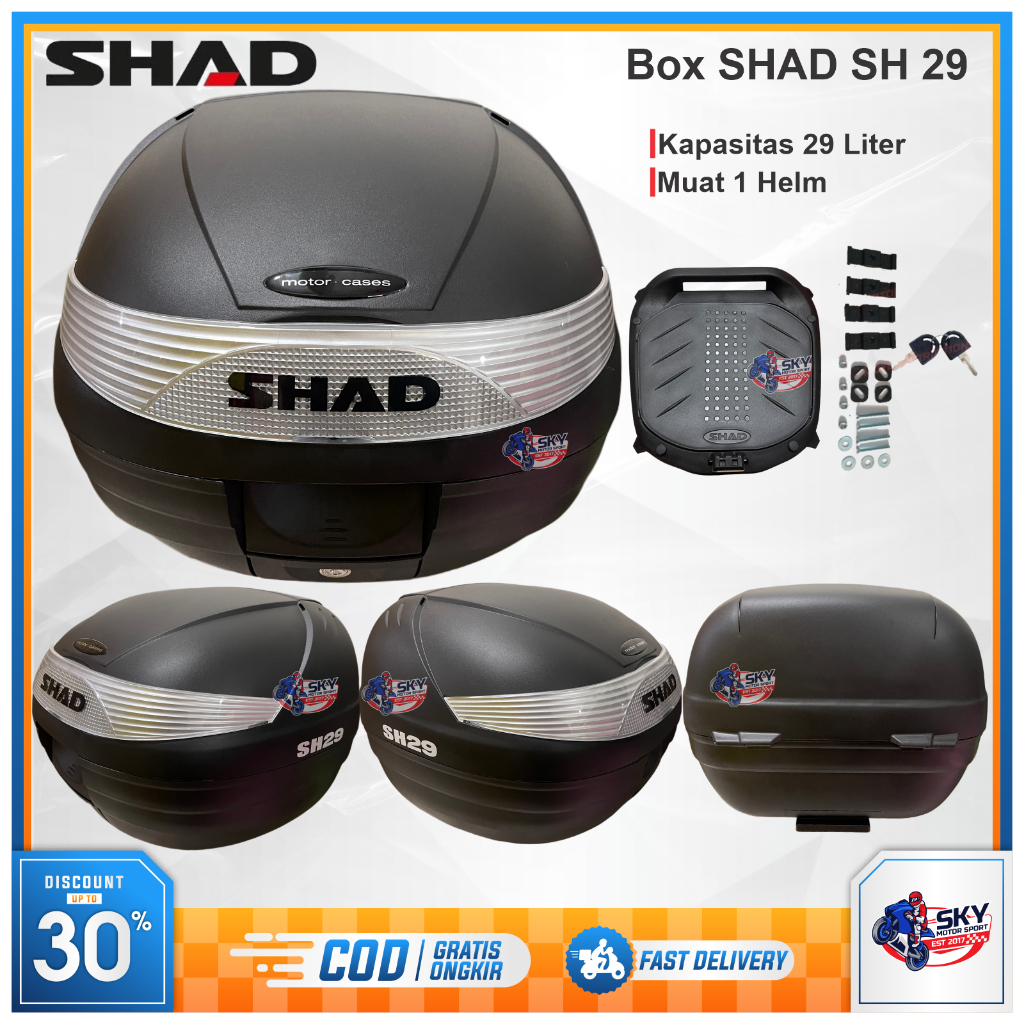 Jual Box Belakang Motor Rear Box SHAD SH29 29 Liter Original Universal | Shopee Indonesia