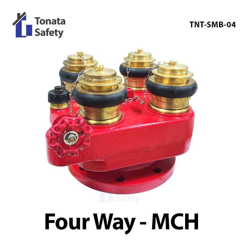 Jual Siamese Brass Four Way / Kuningan / Machino / 4 Way Connection ...