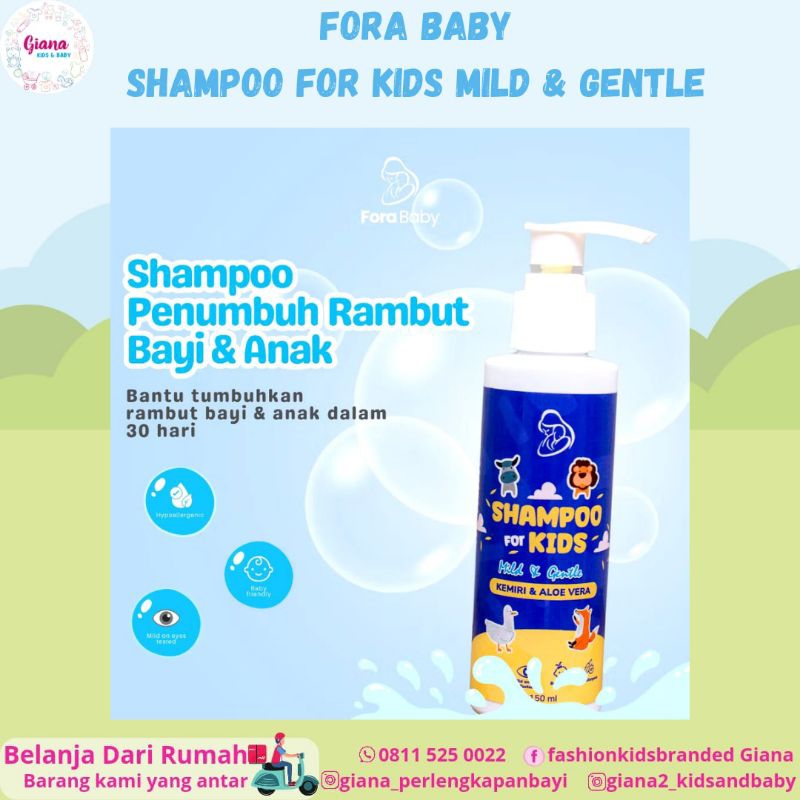 Jual fora baby-shampo for kids mild&gentle | Shopee Indonesia