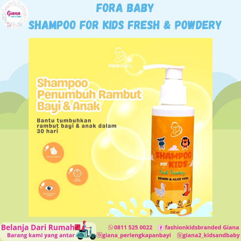 Jual fora baby-shampo for kids fresh powdery | Shopee Indonesia