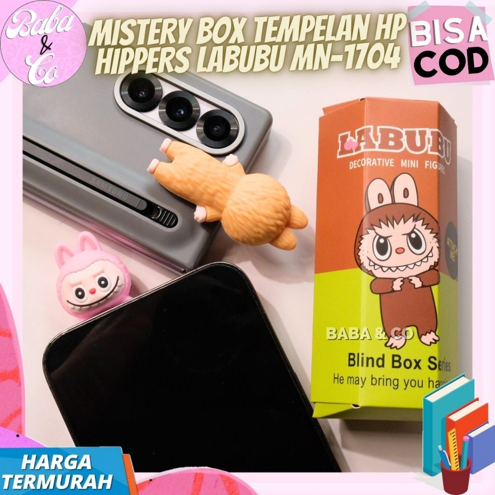 Jual MISTERI BOX HIPPERS LABUBU MYSTERY BOX LABUBU TEMPELAN HANDPHONE ...