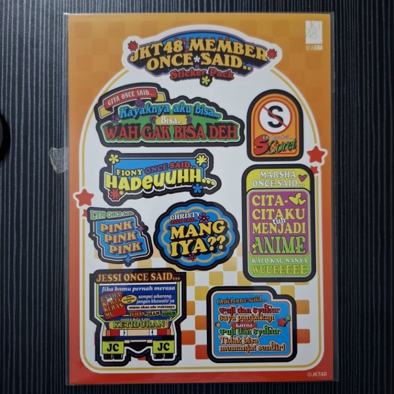 Jual Sticker Pack JKT48 Wonderland 13th Anniversary Stiker | Shopee ...