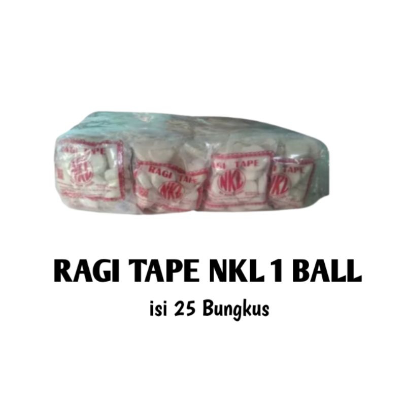 Jual Ragi Tape NKL 1 Ball Isi 25 Bungkus | Shopee Indonesia