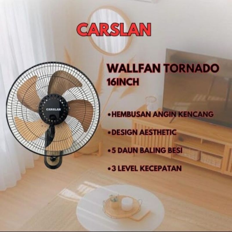 Jual Wall Fan Besi Carslan 16” 1651 / Kipas Dinding Besi 16 inci ...
