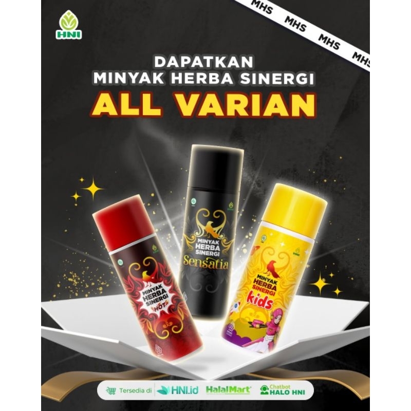 Jual Minyak Herbal Sinergi New Varian, MHS Sendatia, MHS Hot, MHS kids ...
