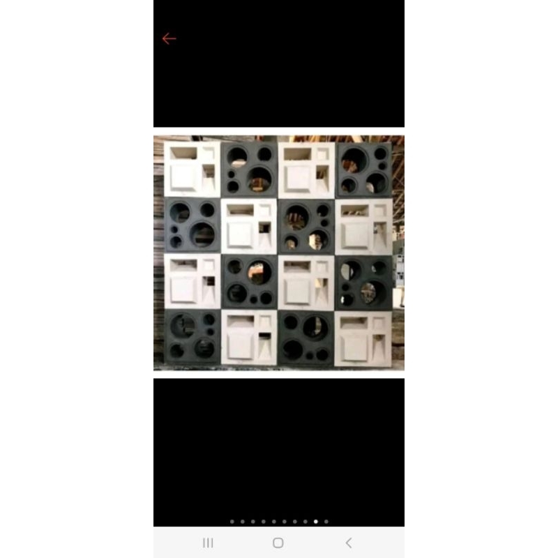 Jual loster beton minimalis putih abu ukuran 20x2p | Shopee Indonesia