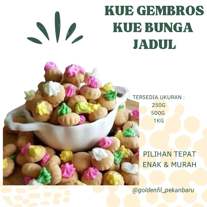 Jual Gembros kue bunga jadul 250g - 1kg | Shopee Indonesia