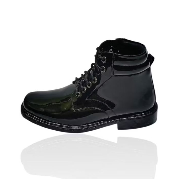 Jual Sepatu Pdh Pria Kulit Sapi Asli Tni Polri Satpam Warna Hitam Kilap ...