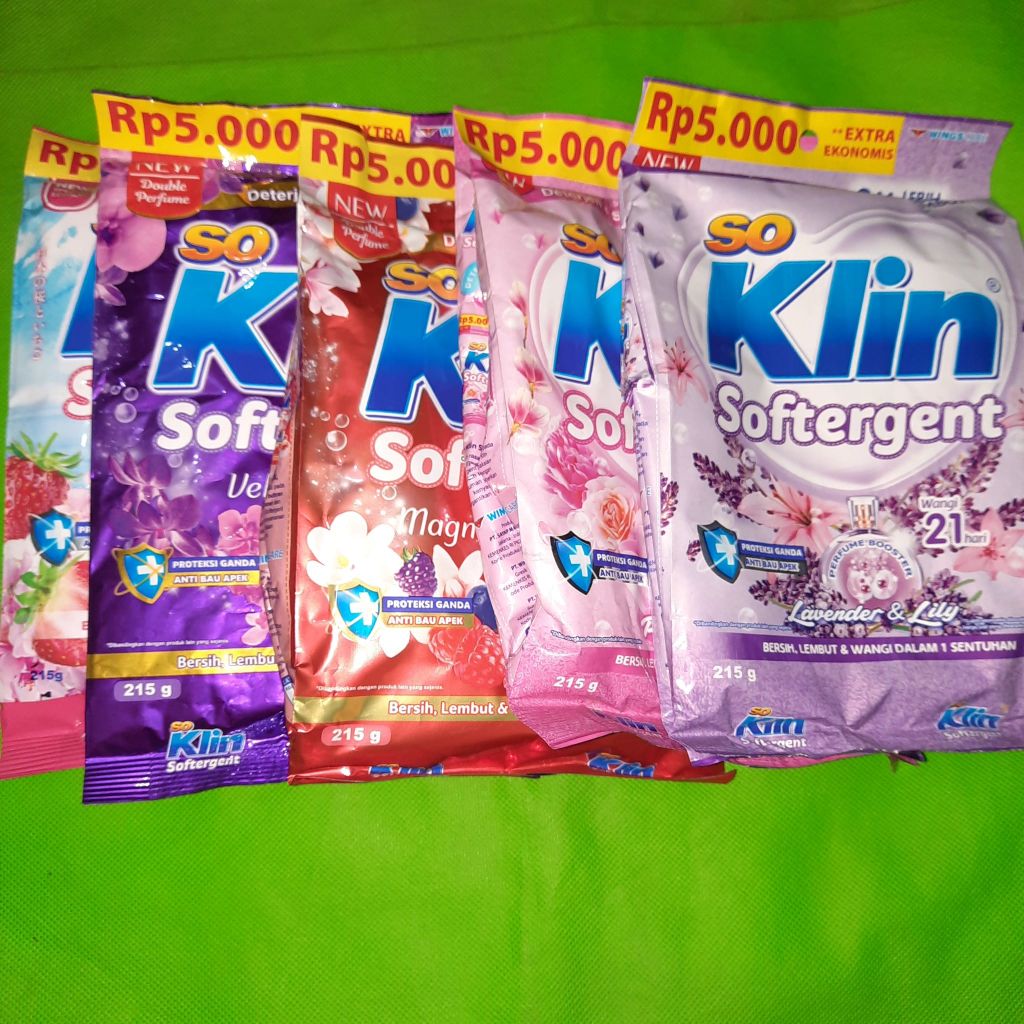 Jual soklin softergen deterjen bubuk rp 5000 so klin | Shopee Indonesia