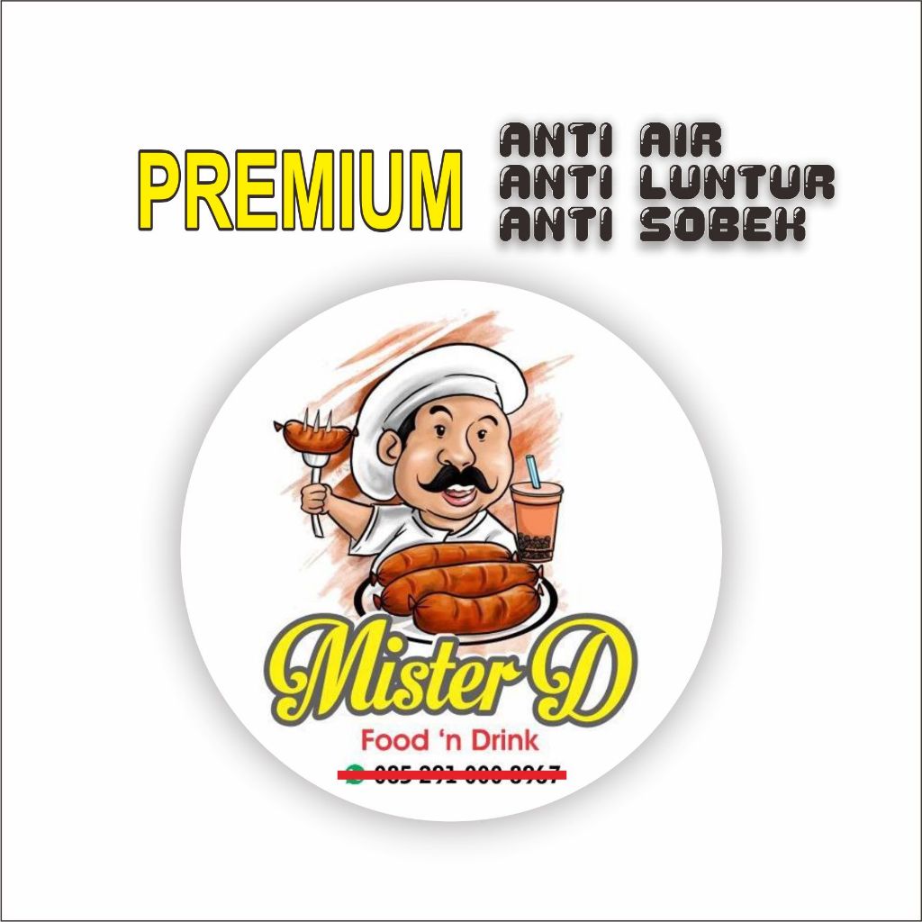 Jual PREMIUM (5x5cm) Stiker Sticker Promosi Stiker label baju Stiker ...