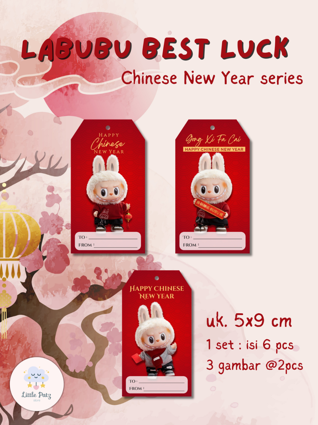 Jual BEST SELLER CNY 2025!! LABUBU BEST LUCK CHINESE NEW YEAR SERIES ...