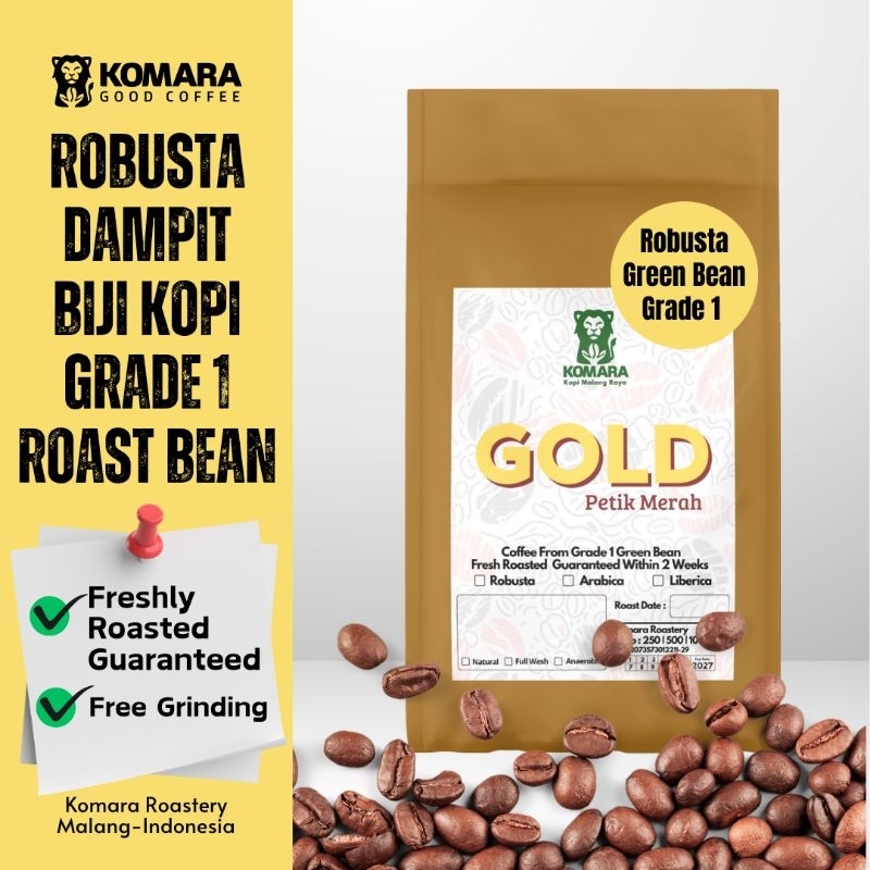 Jual Kopi Robusta Dampit Grade 1 Komara Gold Robusta | Shopee Indonesia