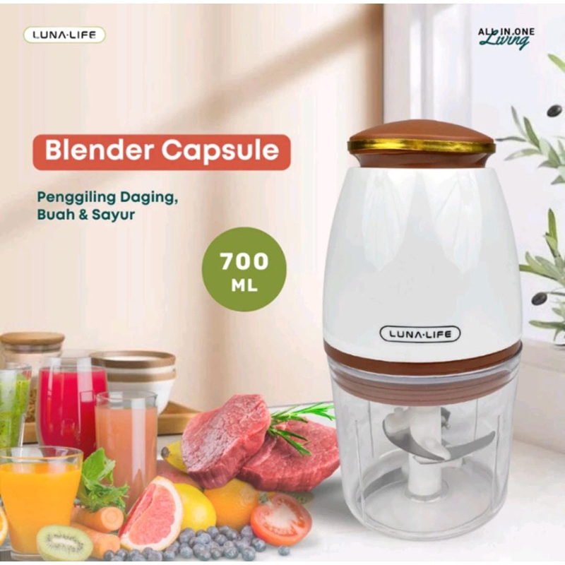 Jual Luna Life Blender Capsule 700mL / Penggiling Buah Daging dan Sayur ...